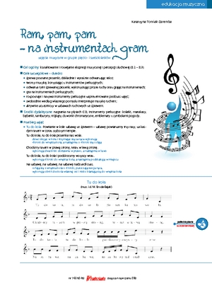 Ram, pam, pam – na instrumentach gram (zajęcia muzyczne w grupie 5- i 6 ...