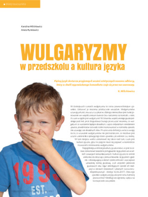 WULGARYZMY w przedszkolu a kultura języka - Miesięcznik - BLIŻEJ ...
