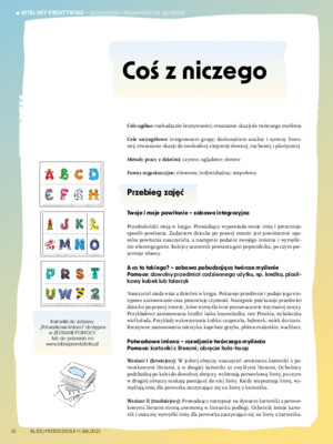 Coś z niczego - Miesięcznik - BLIŻEJ PRZEDSZKOLA