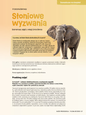 Słoniowe wyzwania. Scenariusz zajęć z okazji Dnia Słonia - Miesięcznik ...