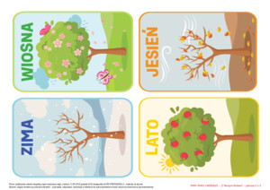 Pory roku i miesiące (PD) - Pomoce dydaktyczne - BLIŻEJ PRZEDSZKOLA