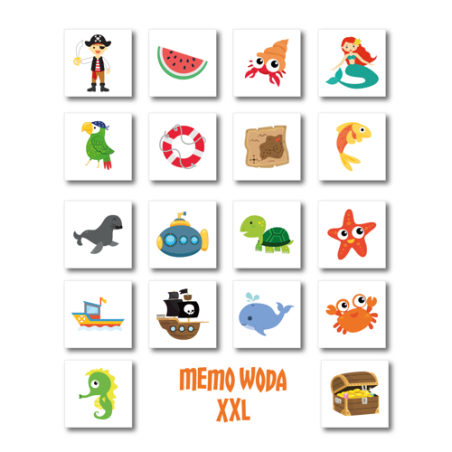 Memo WODA - gra XXL