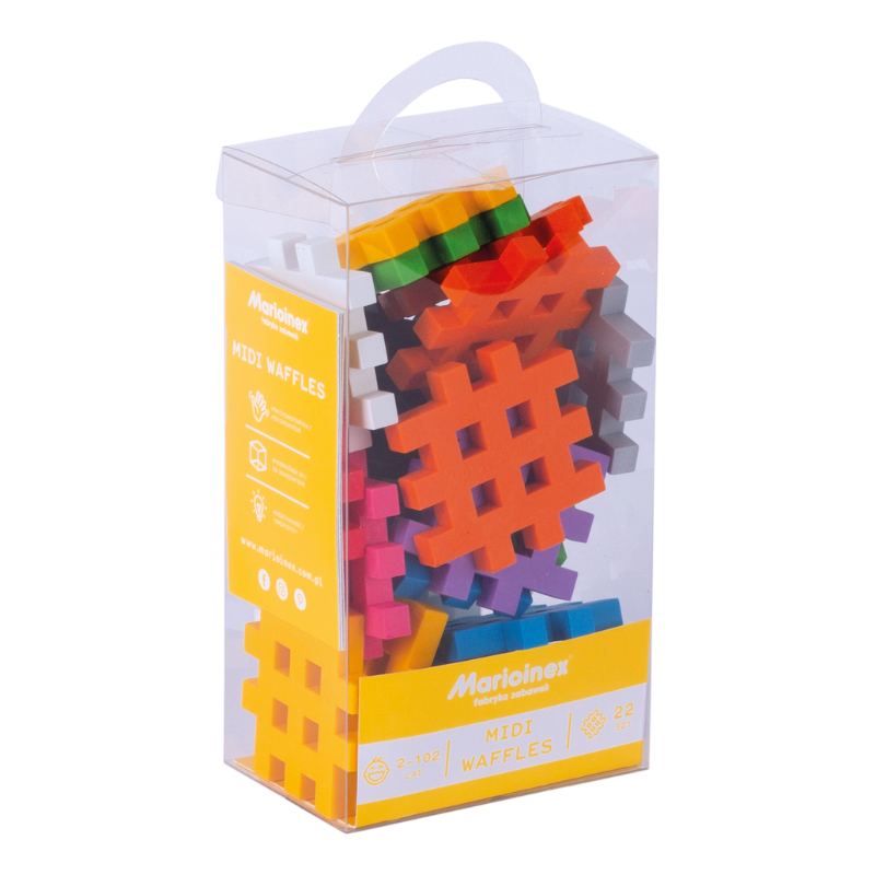Klocki Midi Waffle - 22 elementy